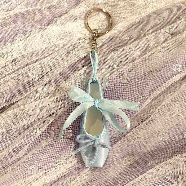 Blue Ballet Shoe Keyring
