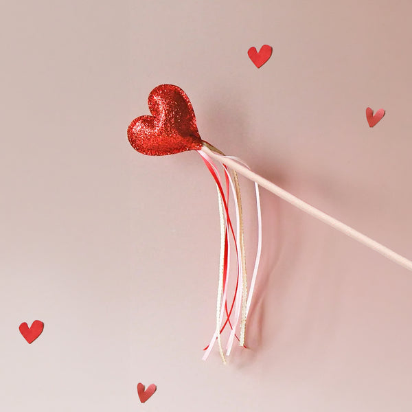 Love Heart Glitter Wand - Royal Ballet and Opera Shop